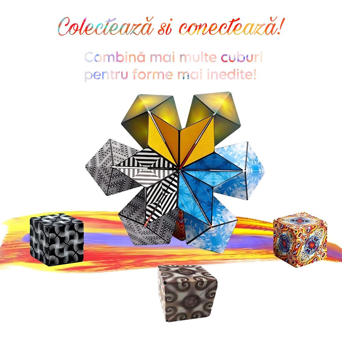 Jucarie cub interactiv magnetic, Geometrie tridimensionala, Tip cub ...