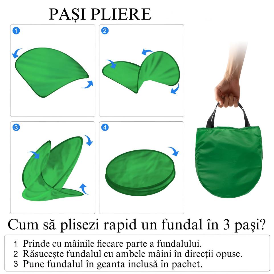 Perete, Fundal Studio Verde, green screen 142 x 142, premium, pentru ...
