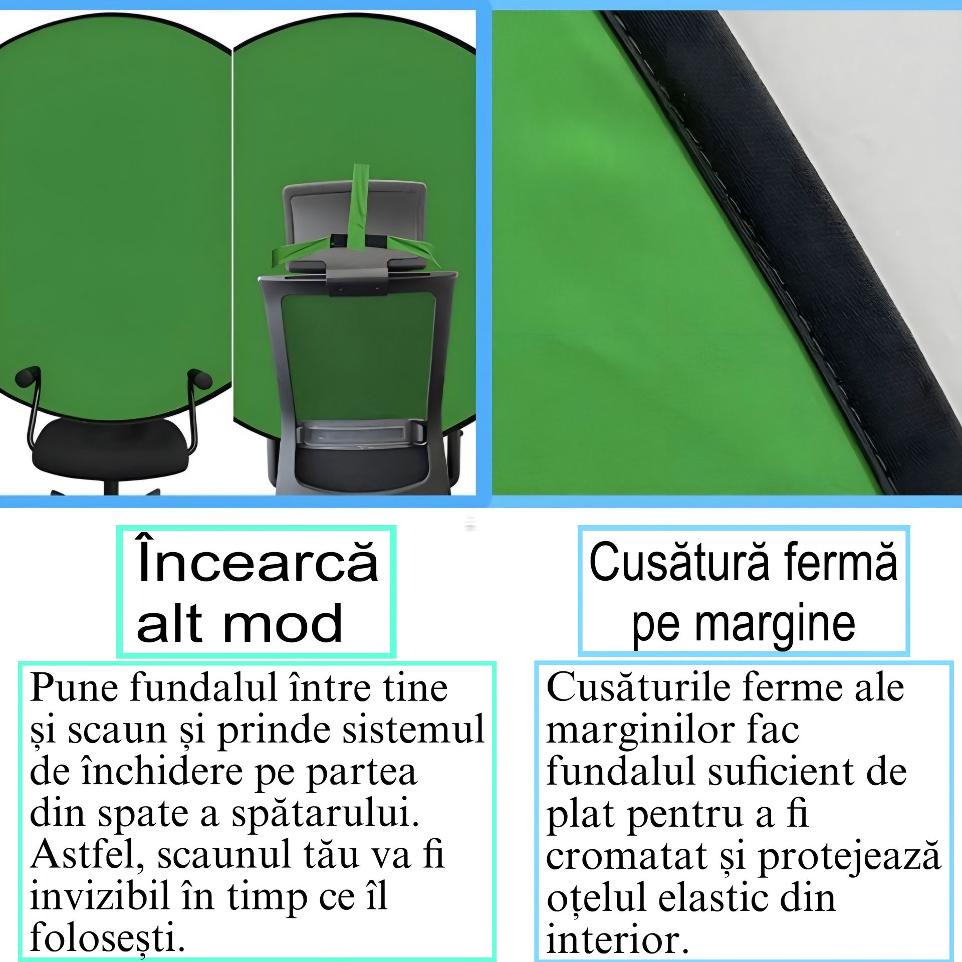Perete, Fundal Studio Verde, green screen 142 x 142, premium, pentru ...