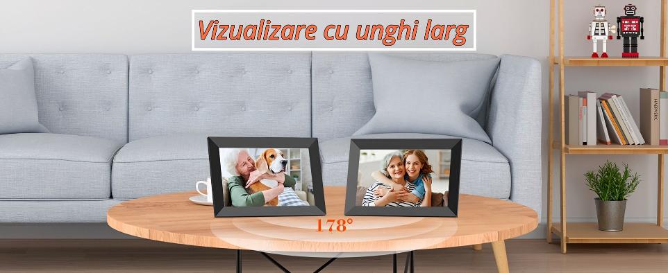 Rama foto digitala, Ecran HD de 10.1 Inch, Touchscreen, Memorie ...