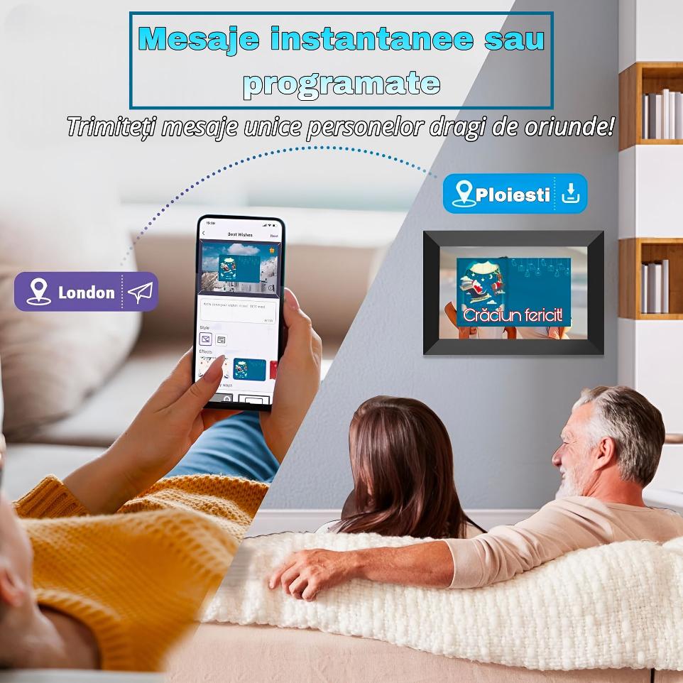 Rama foto digitala, Ecran HD de 10.1 Inch, Touchscreen, Memorie ...