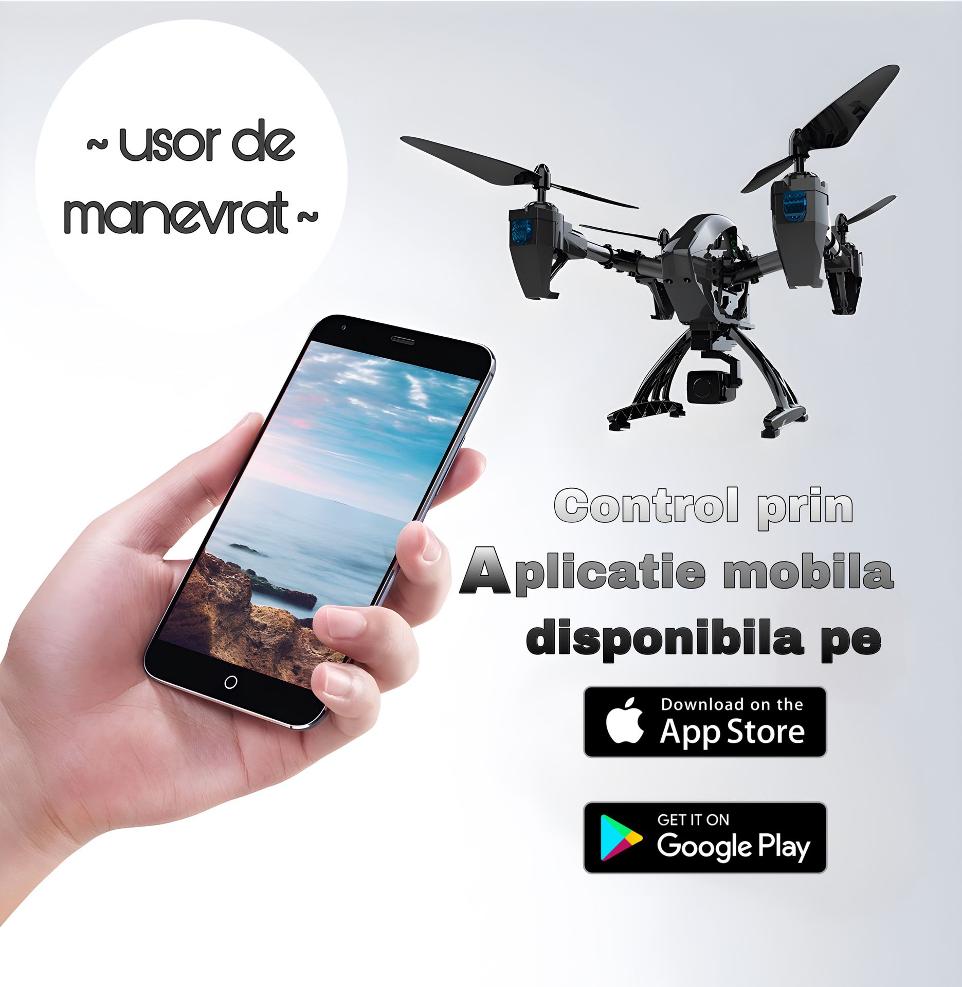 Drona rezistenta la vreme rea, HexaCraft, Camera de 2.0MP, Senzor ...